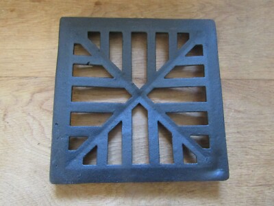 9" Heavy Cast Iron Gully Grid Grate Drain Cover Drainage guard Gutter ...