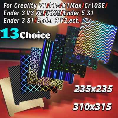 For Ender3 Build Plate Texture Spring Steel 235x235 PET Sheet For ...