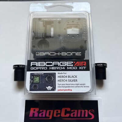 RIBCAGE AIR BACKBONE C/CS MOUNT LENS MOD KIT FOR GOPRO HERO4 CAMERA ...