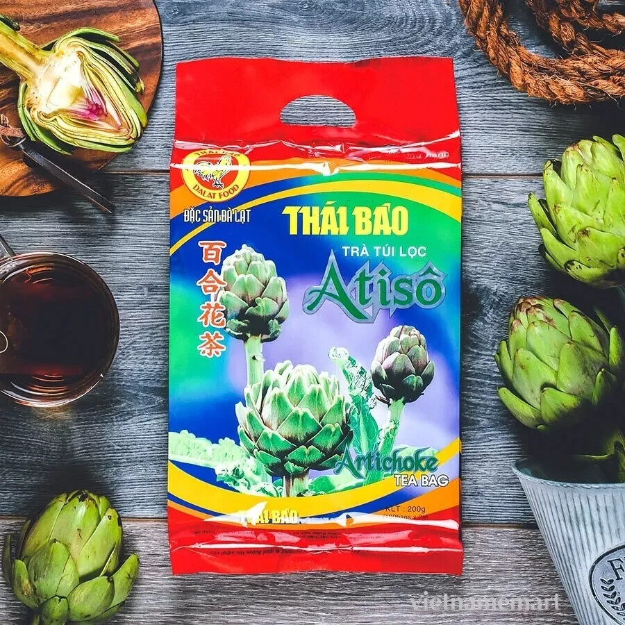 1x Artichoke Tea supporting for liver, reducing cholesterol, Tra Atiso ...