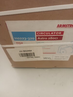 Armstrong Fluid Technology Astro 280Ci Pump 115V 110223-320 | eBay