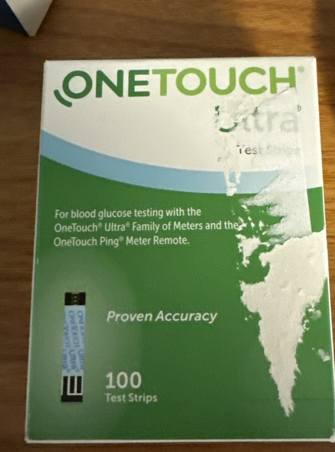 One Touch Ultra Blue Blood Glucose Test Strips - 100 Count (22895 ...