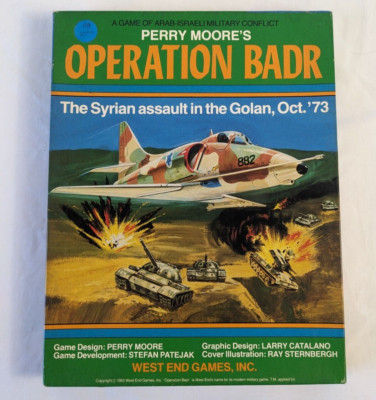 OPERATION BADR Syrian Assault War Board Game COMPLETE UNPUNCHED West ...