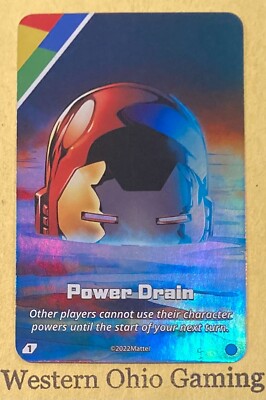 UNO Ultimate Marvel Power Drain Foil Chase Card | eBay