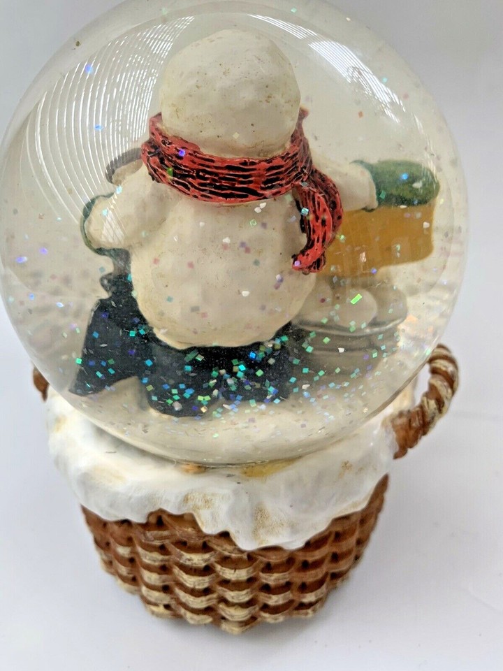 Collectible Holiday Christmas Snowman Snowballs Musical Snow Globe | eBay