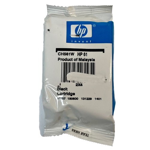 Genuine HP 61 Black Color Printer Ink Cartridge CH562W HP61 Sealed NIP ...