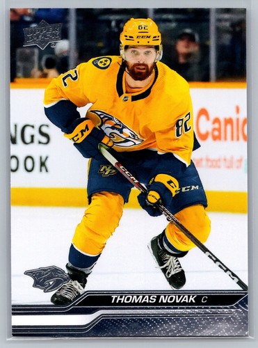 2023-24 Upper Deck #349 Thomas Novak Nashville Predators | eBay