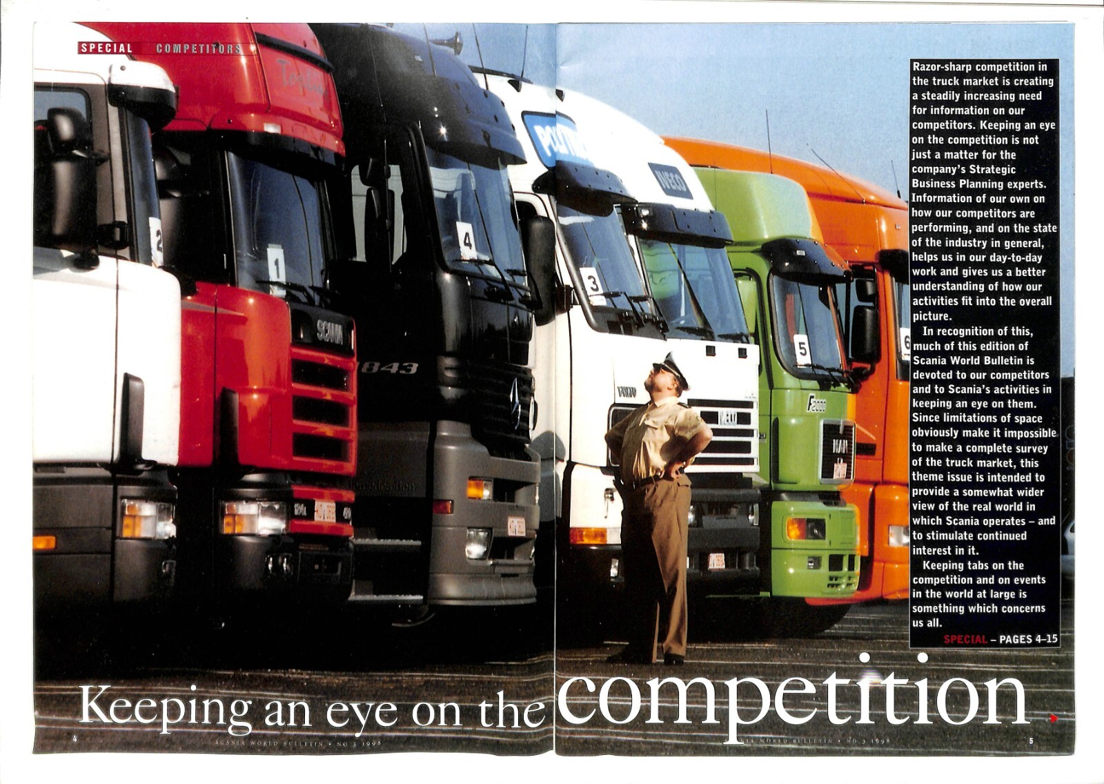 SCANIA TRUCKS / MAGAZINE " SCANIA WORLD " 1998 ENGLISH | eBay