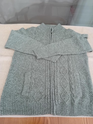 Ladies EWM Isle Essentials Knitted Zipper Jacket Cardigan Never Worn ...