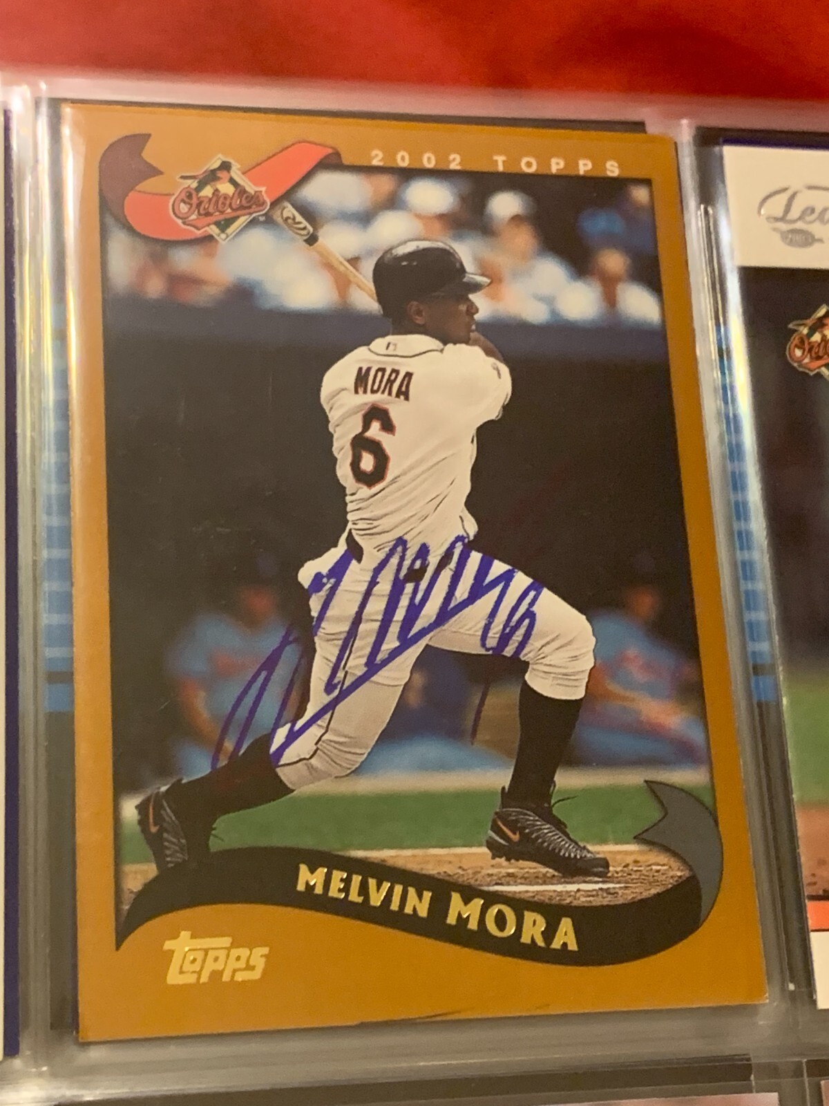 MELVIN MORA AUTOGRAPHED SIGNED 2002 TOPPS CARD ORIOLES COA | eBay