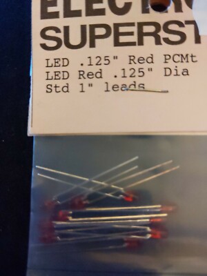 10 Red LED PCB mount .125" | eBay