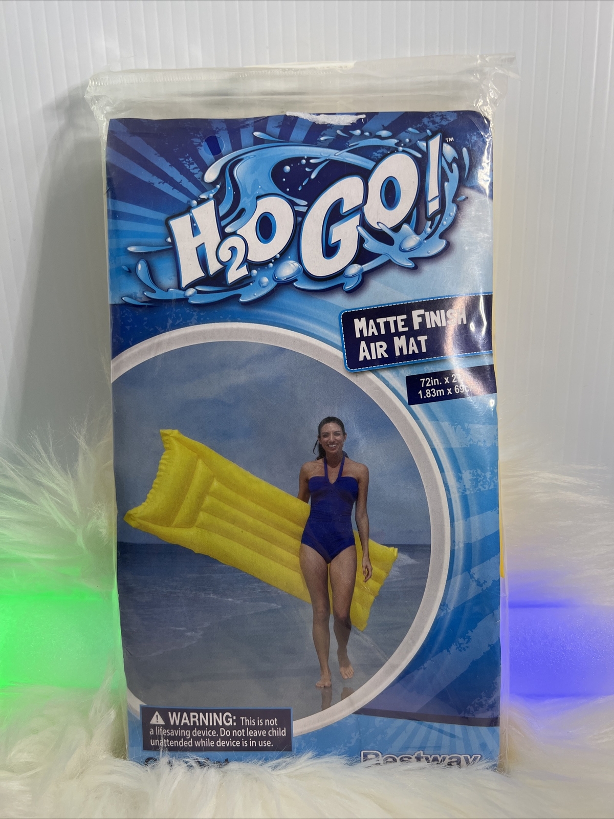 New H20 Go! Matte Finish Air Mat - 72" X 27" (yellow) Pool Float | eBay