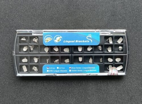 1 Set Dental Orthodontic Metal Lingual Brackets Brace Buccal Tubes ...