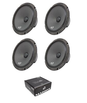 6.5" 70 Watts RMS 8-Ohm Closed Back Mid-Range Speaker 2 Pairs Massive ...