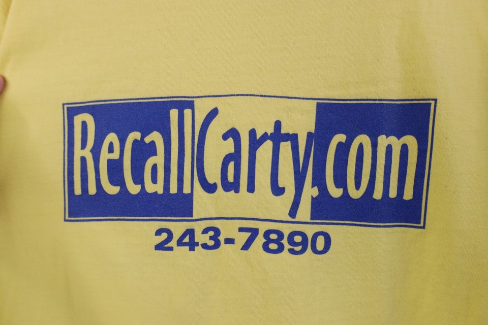 Vintage Y2K Mens Large Recall Carty Finkbeiner Toledo Ohio Mayor T ...