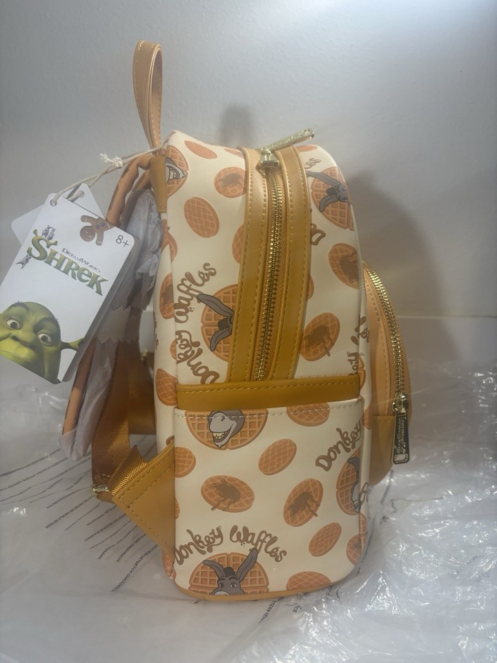 Loungefly Dreamworks Shrek Donkey Waffle Mini Backpack - New With Tags ...