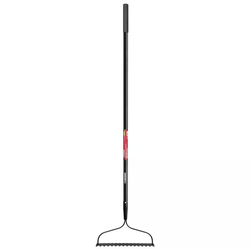 Husky 57 In. Fiberglass Handle 16-Tines Bow Rake Durable Soft Grip ...