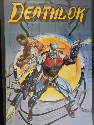 Vintage Deathlok Poster #92 Unused Joe Jusko Art 1991 22x34 Marvel ...