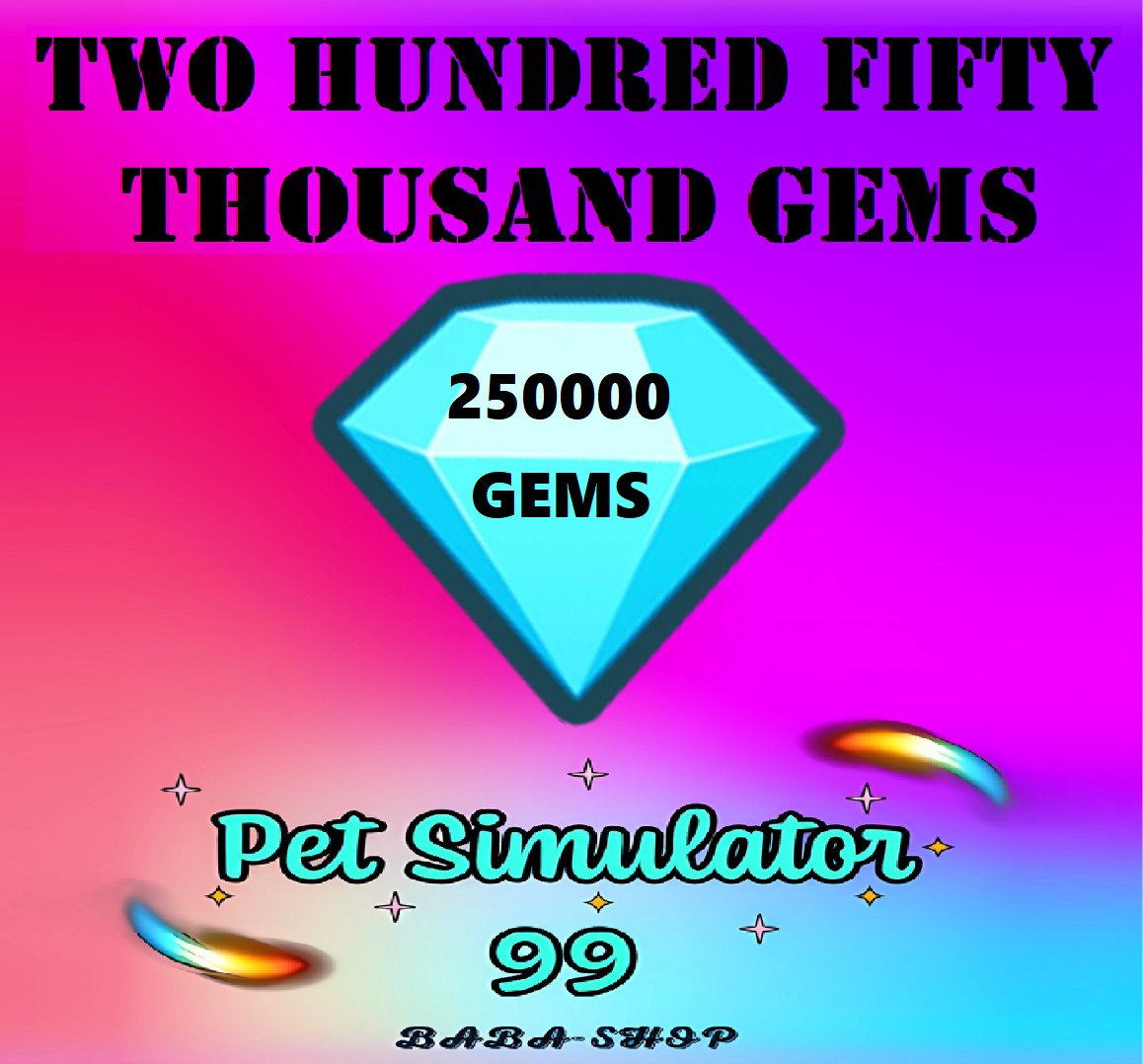 Roblox - PET SIMULATOR 99 - All Rainbow Op pets - GEMS - PS99 - Fast ...
