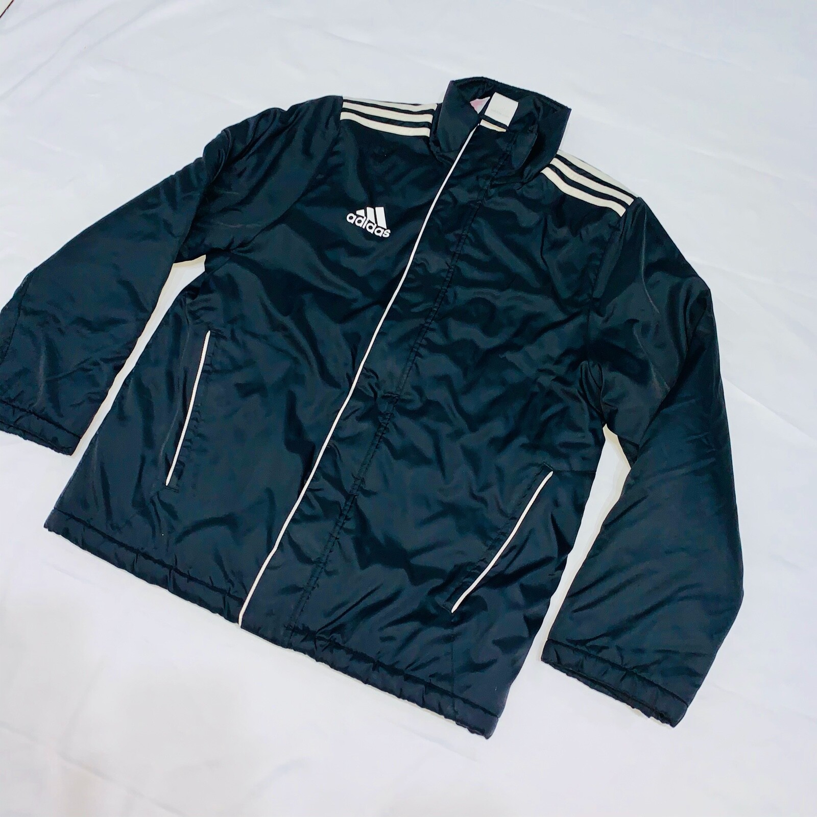 Rare Adidas Nylon Soccer Running Jacket All Weather G… - Gem