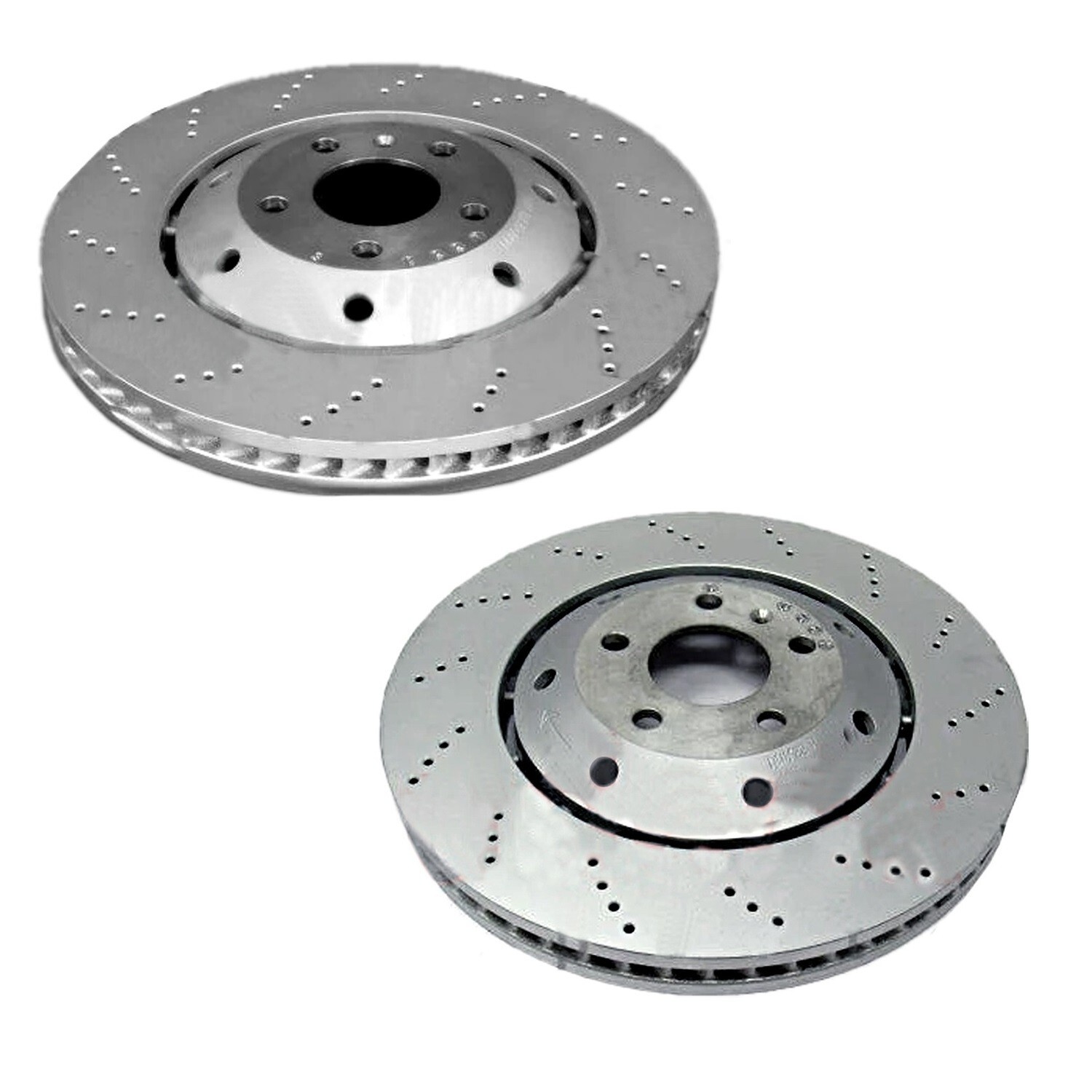 SHW Performance Set of 2 Front 365mm Drilled Brake Disc Rotor for Lambo ...