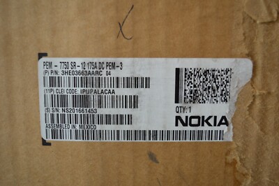 New Nokia 7750 SR-12 175A DC PEM-3 3HE03663AARC Power Entry Module | eBay