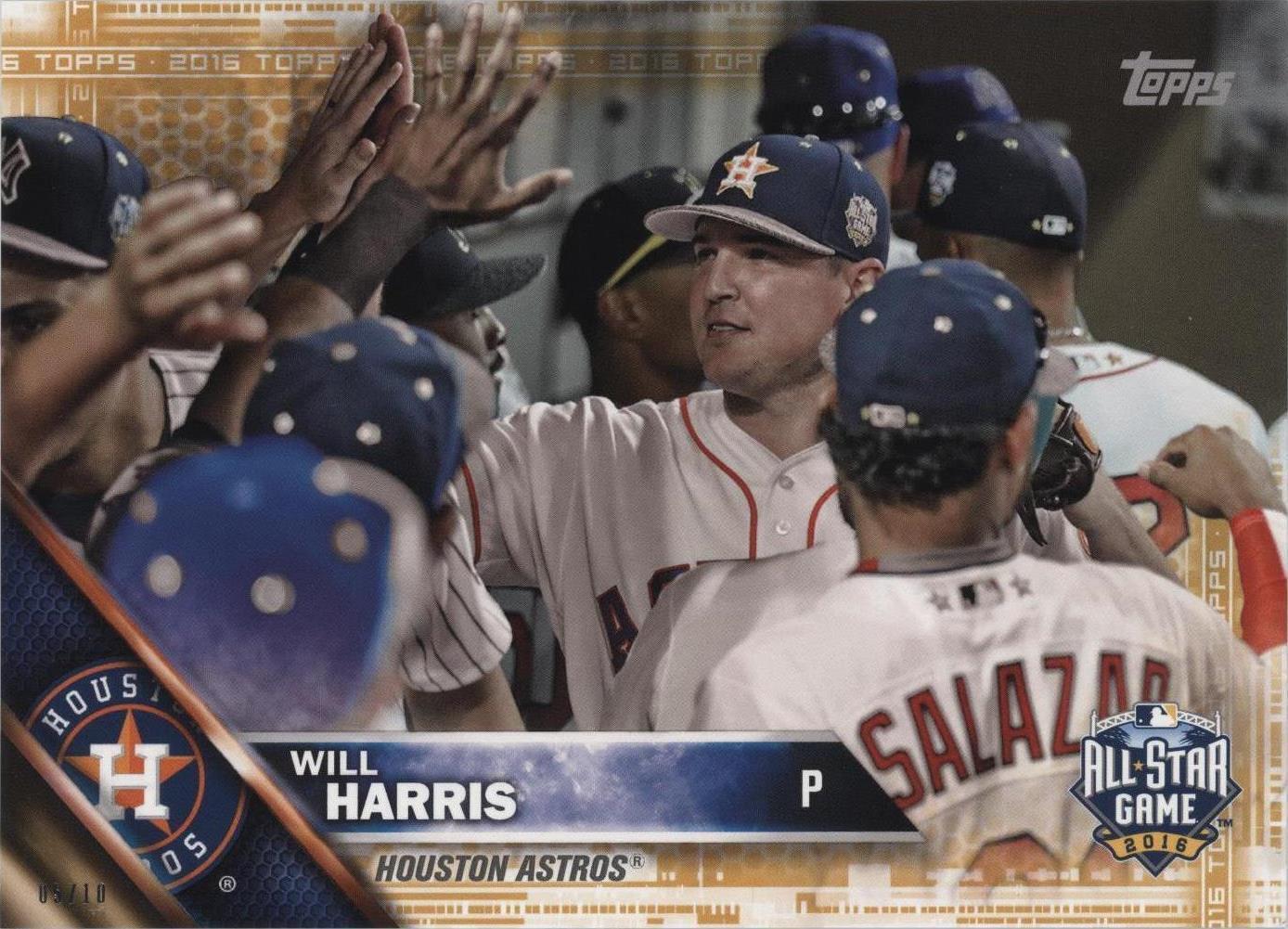2016 Topps Update Series - All-Star Will Harris #US282 5x7 Gold /10 for ...