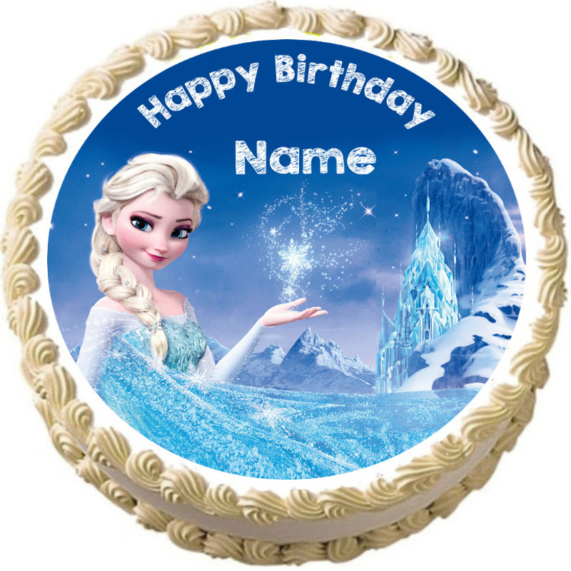 FROZEN Elsa Party Edible Cake topper image | eBay