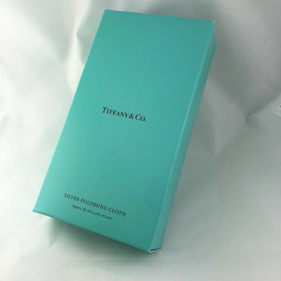 Tiffany & Co NEW Empty Blue Box Suede Pouch Gift Bag Polishing Cloth ...