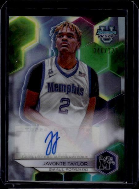 2023-24 Bowman Best University #B23-JT Javonte Taylor Auto 046/125 | eBay