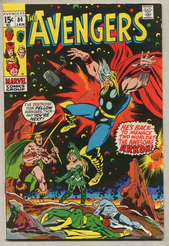 The Avengers #84 VF+ The Awesome Arkon Marvel Comics SA | eBay