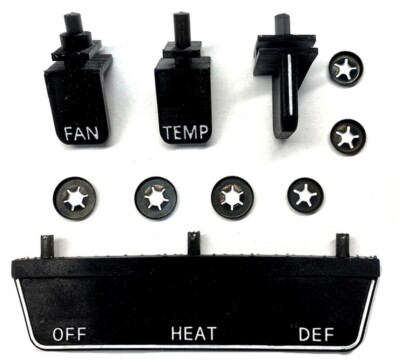 68 69 70 Mopar B-Body Heater Control Bezel / Knob Kit (New Tooling) | eBay