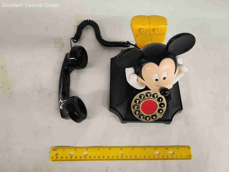 Telemania Mickey Mouse Desk Phone - Untested | eBay