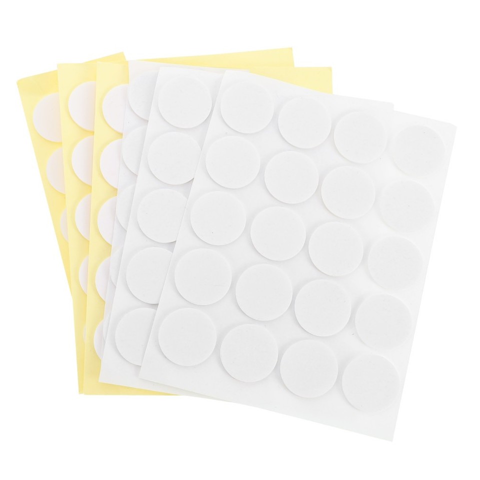 100 Pcs Wick Tab Stickers Double-sided Adhesive Dots Wax Backing | eBay UK