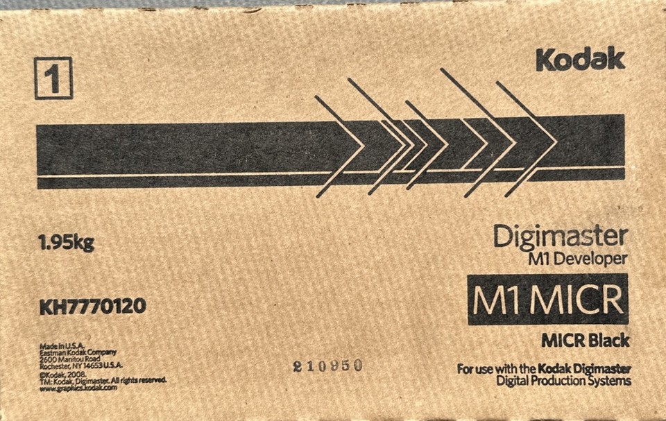 NEW Kodak Digimaster M1 Developer KH7770120 MICR BLACK NEW | eBay