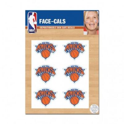 New York Knicks 6 Pack Tattoos Face Cals [NEW] NBA Fan Decal Sticker ...