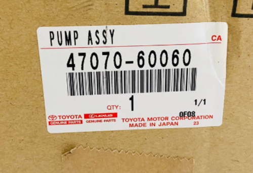 4707060060 Genuine Toyota OEM Pump ASSY Brake 47070-60060 for sale ...
