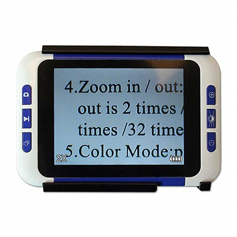 2-32X Low Vision Digital Magnifier 3.5" Color LCD Electronic Reading ...