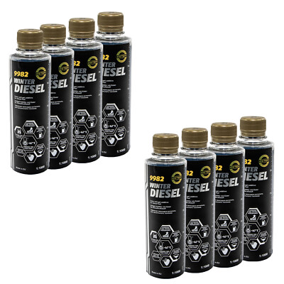 Hiver Diesel 8 X 250 ML Carburant Additif Mazout Mannol 9983 Agent de Fluidité | eBay