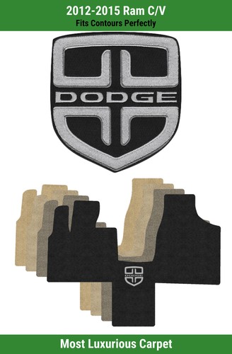Lloyd Luxe Front Row Carpet Mat for 2012-2015 Ram C/V w/Dodge Badge ...