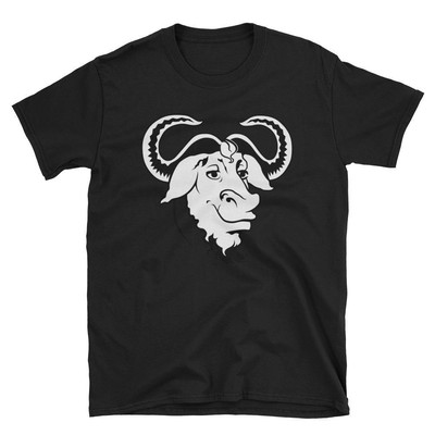 GNU Head Official Logo Mascot T-Shirt | eBay