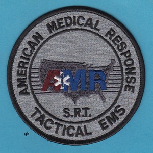 AMR AMERICAN MEDICAL RESPONSE SRT TACTICAL EMS SHOULDER PATCH | eBay