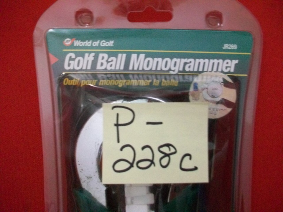 WORLD OF GOLF - GOLFBALL MONOGRAMMER-PERSONALIZE YOUR GOLF BALLS! MPN ...