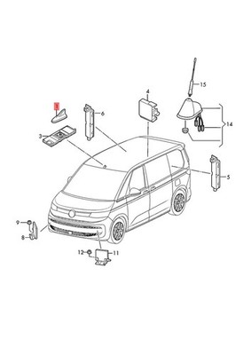 Genuine VW Transporter Campm. Multivan STA roof combination aerial ...