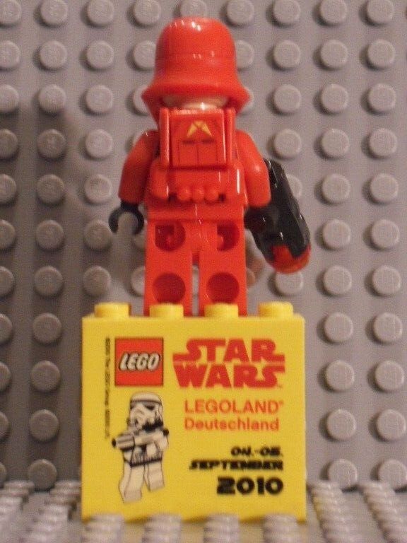 Lego Figur Star Wars Sith Jet Trooper + Waffe + Sammelstein 2010 sw1075 ...