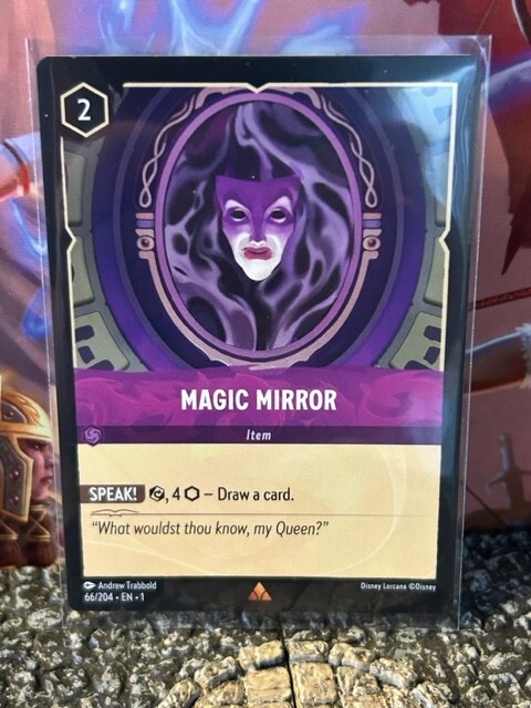 Disney Lorcana Magic Mirror Item card Non-Foil Rare The First Chapter ...
