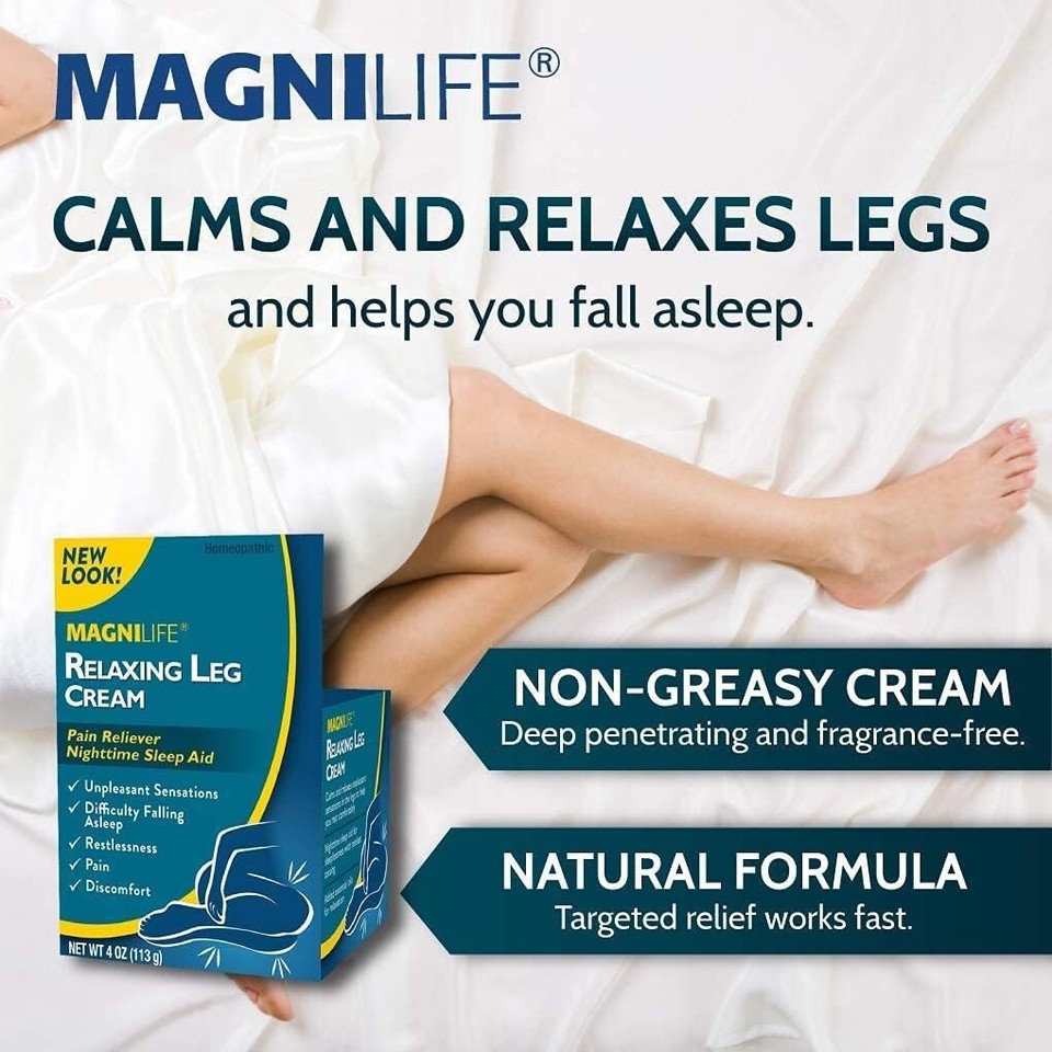 MagniLife Relaxing Leg Cream PM*, Deep Penetrating Topical for Pain and ...