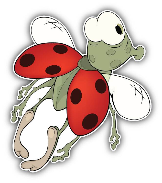 Ladybird Fairy Tale Car Bumper Sticker Decal - ''SIZES'' | eBay