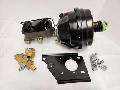 8" Dual Bendix Style Power Brake Booster Conversion Kit w Valve FITS 66 ...