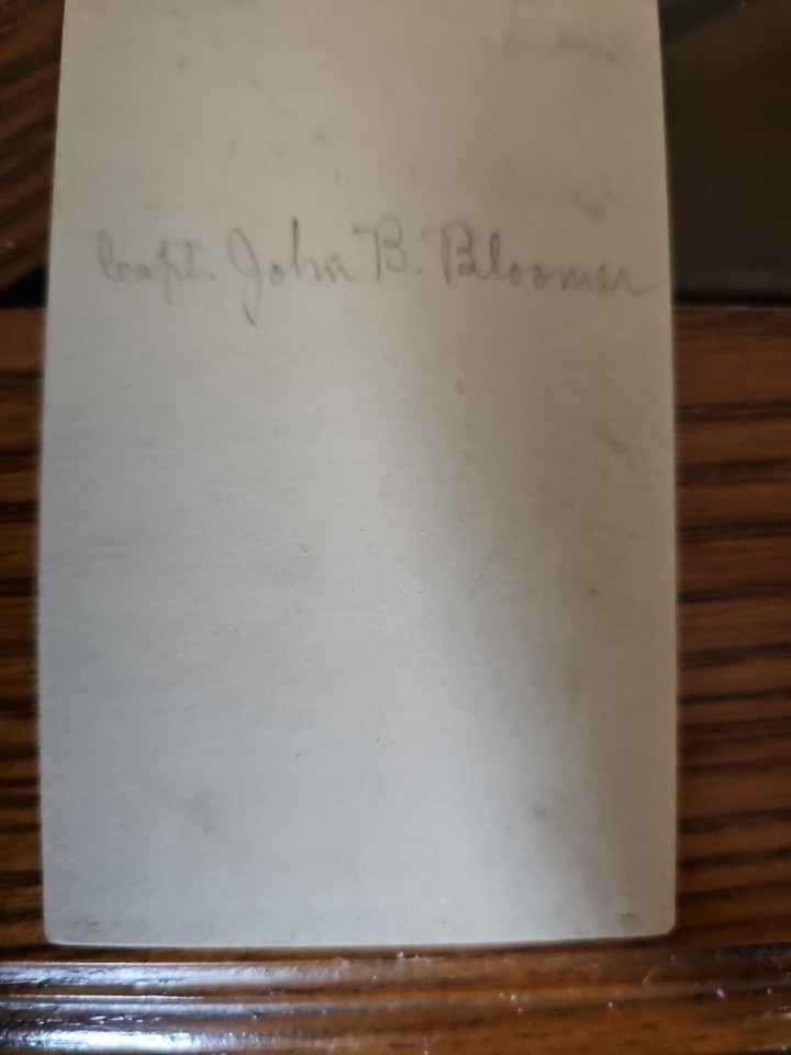 Civil War Cdv Of An Officer Capt John Bloomer | eBay